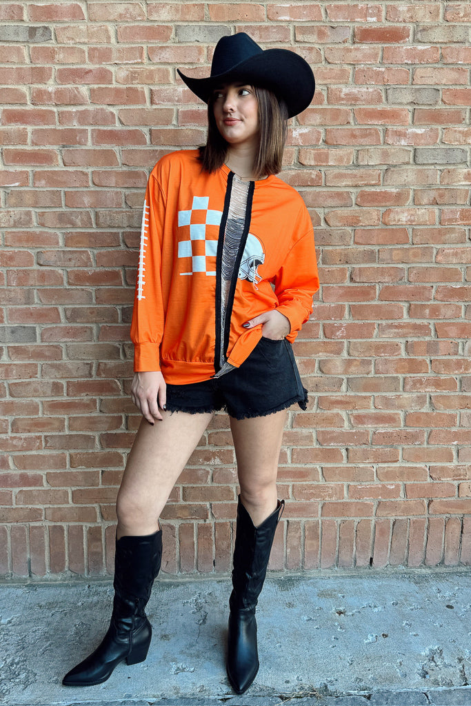 Vols Chain Middle Tee Long – Trendy and Tipsy