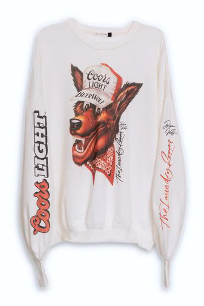 Beer Wolf Jump Jumper - White – Trendy and Tipsy